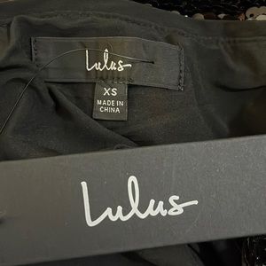 Lulus | Skirts | Nwt Lulus Dash Of Glam Black Sequin Faux Wrap High ...